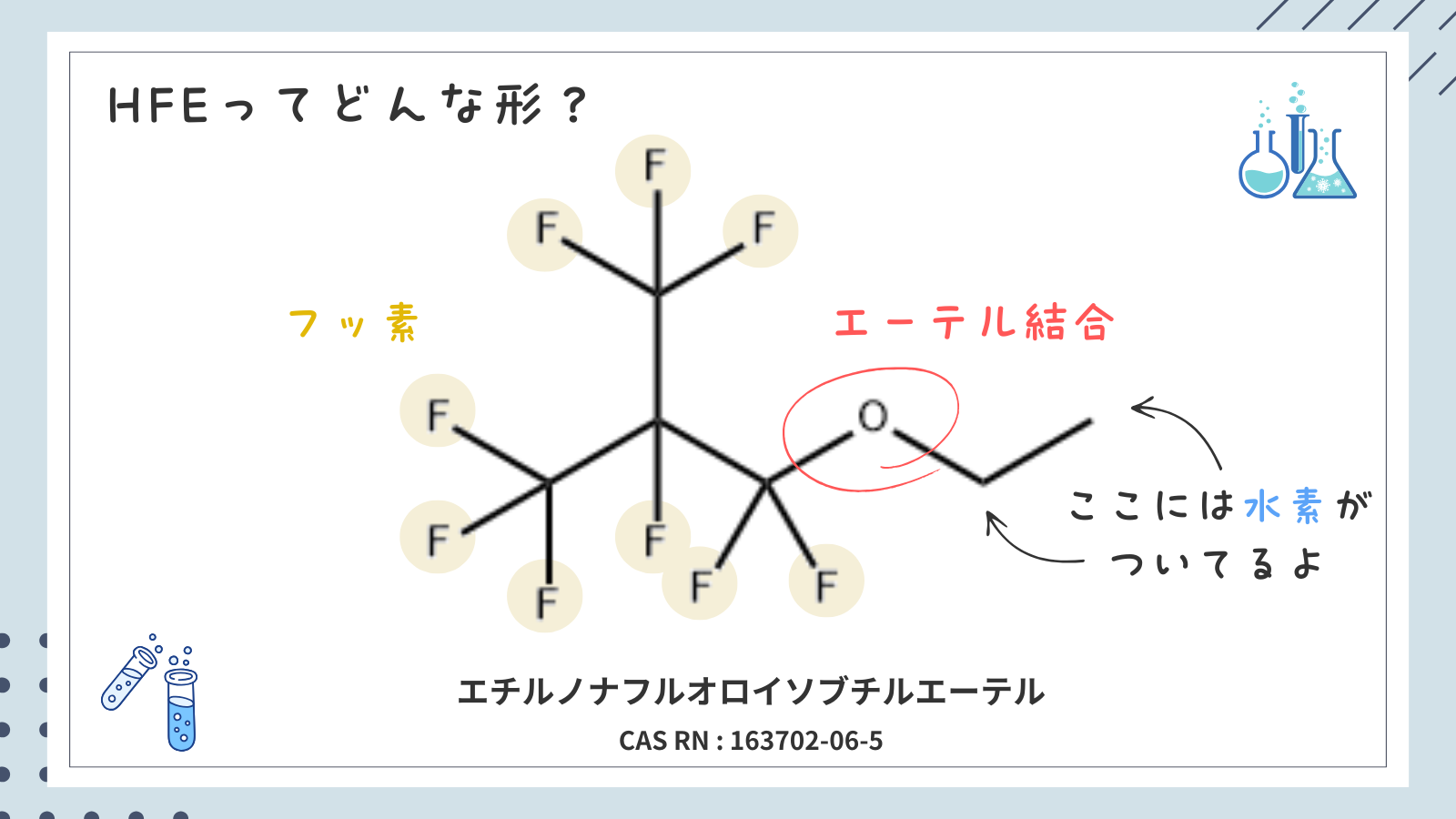 フッ素系溶剤「HFE（ハイドロフルオロエーテル）」とは？特徴と代表製品を解説！ | カネコ化学公式ブログ